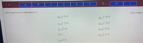 Solved P Select Expression S Equivalent To I C D A Chegg Com