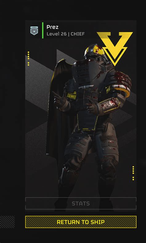 Cape Isnt Attached To The Fs 55 Devastator Armor During Post Game Celebrations R Helldivers