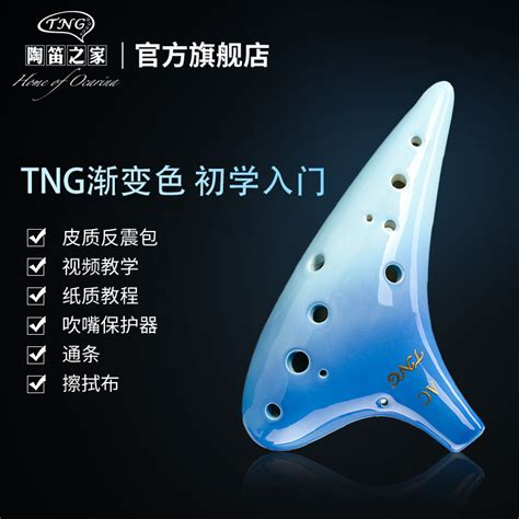 林中鸟tng陶笛12孔ac调初学送教材双色彩十二孔中音c专业演奏虎窝淘
