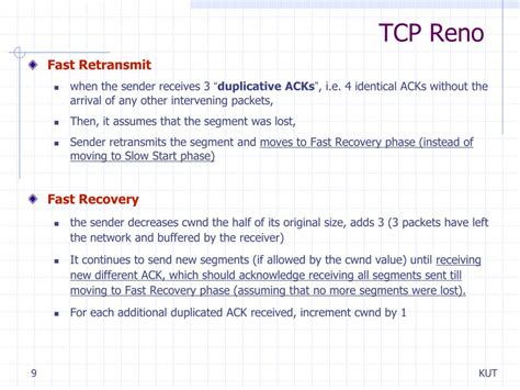 Ppt Evolution Of Tcp Tutorial Part Iii Intelligent Network Laboratory Kut Powerpoint