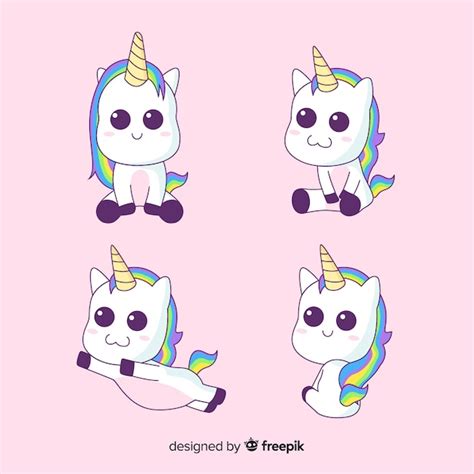 Przerazajacy Jednorozec Kawaii Zdjęcia darmowe pobieranie na Freepik