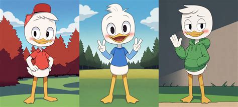 Huey Dewey And Louie Duck Ducktales 2017 Multi Character Lora By