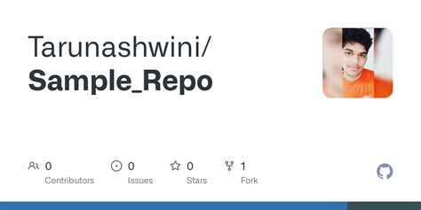 Github Tarunashwini Sample Repo