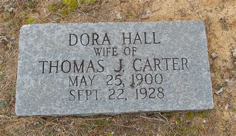 Dora Hall Carter 1900 1928 Find A Grave äreminne