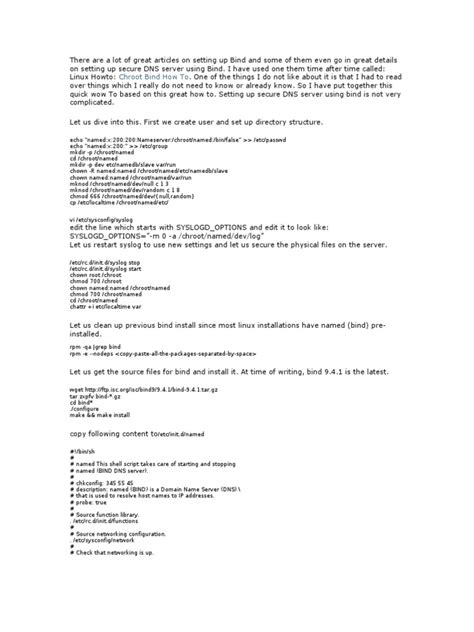 bind configuration pdf internet protocols networking standards