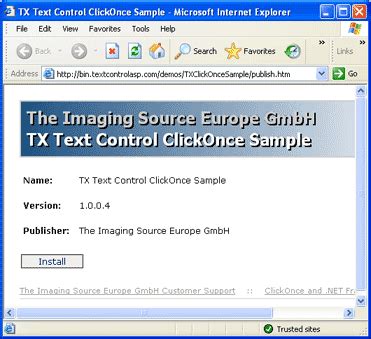 ClickOnce Deployment With TX Text Control NET For Windows Forms