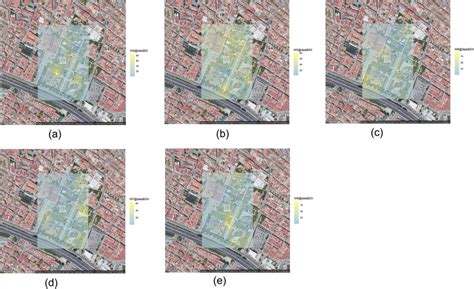 kriging plots of percentage of enterobacterial isolates at the park of