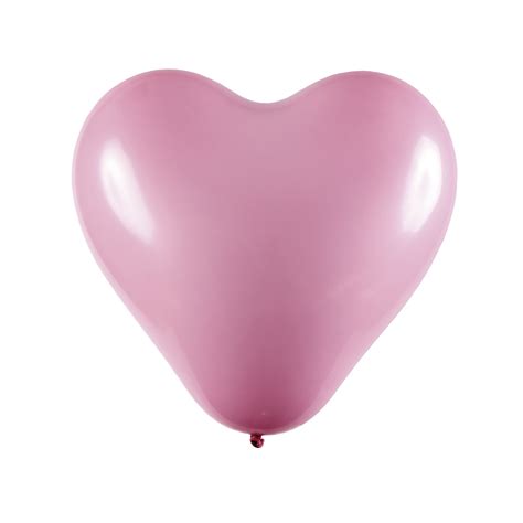 Balão Coração Rosa 6 Polegadas 50 Unidades