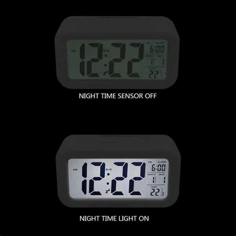 Digital Alarm Clock Battery Operated Small Desk Clocks With Date Indoor Temperature At Rs 150
