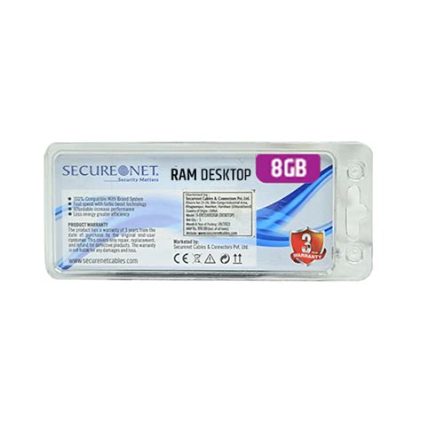 S Dr3 1600 8gb Securenet Technologies Private Limited