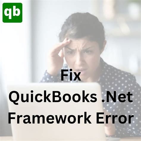 Quickbooks Net Framework Error