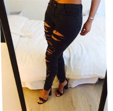 Bad Bitches And Good Clothes Cute Ripped Jeans Fashion Ripped Jeans
