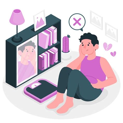 Free Vector Low Self Esteem Concept Illustration