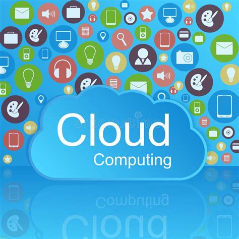 Vector Cloud Computing Concept Stock Vector Illustration Of Email