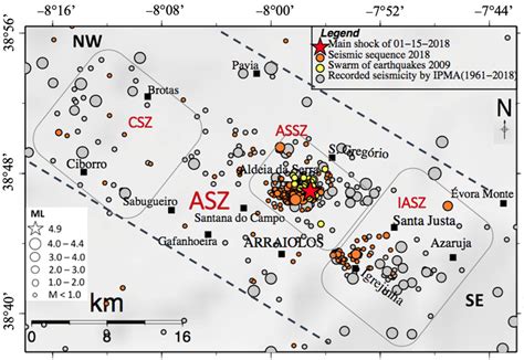 Spatial Distribution Of Earthquakes In The Arraiolos Seismic Zone Asz