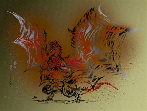 Kushala Daora And Rusted Kushala Daora Monster Hunter Drawn By