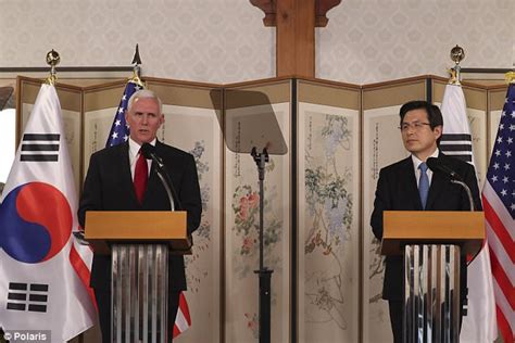 Trumps No Nonsense Message To North Korea Amid Tensions Daily Mail