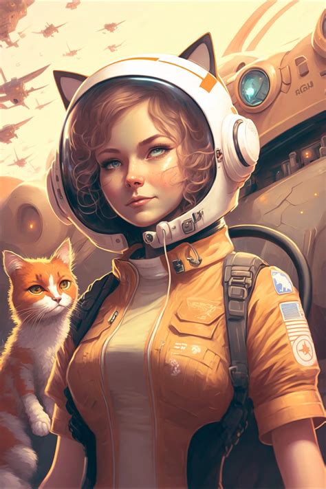 Explore Space With Anthro Cat Crew • Promptden