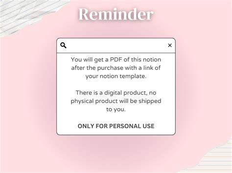 Notion Template Babe Planner IT Girl Aesthetic Notion Template Pink Digital Academic