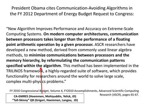 Ppt Introduction To Communication Avoiding Algorithms Powerpoint