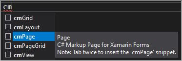 VincentH On NET C Markup Snippets