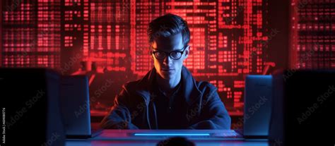 A Hacker Sitting At A Desk Staring At The Camera Aggressively An Angry Hacker Cybersecurity