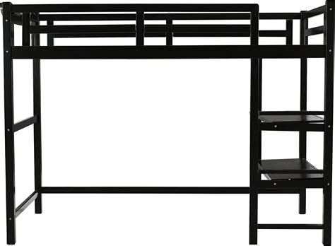 Amazon｜osj ロフトベッド シングル 天然木 収納 コンセント付き ベッド 宮付き 収納棚付き 北欧風 二段 シングルベッド