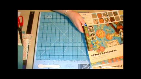 Mini Scrapbook Tutorial Using 1 Sheet Of 12x12 Youtube