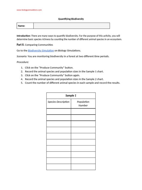 Quantifying Biodiversity Species Richness Pdf Wellness Science And Mathematics