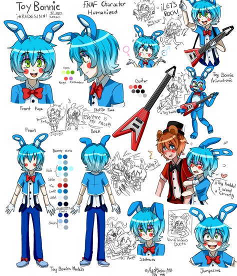 Toy Bonnie Redesign Human Fnaf By Adrikoneko Mizuiro On Deviantart