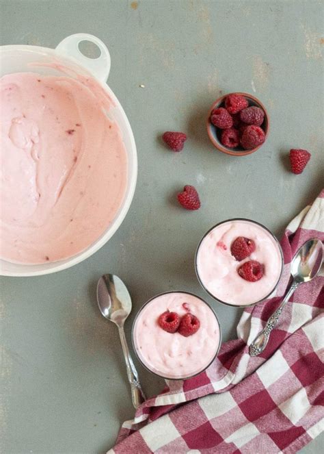 Dairy Free Raspberry Fluff Easy No Bake Dessert
