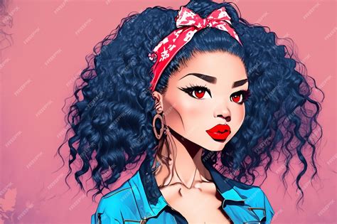 Premium Photo Cartoon Girl Character Beauty Face Of Girls Woman Cartoon Characters Colorful