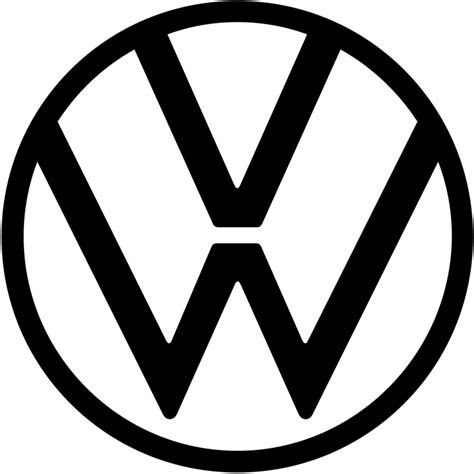 Logotipo De Volkswagen Rectangular Negro Volkswagen Logo Símbolo