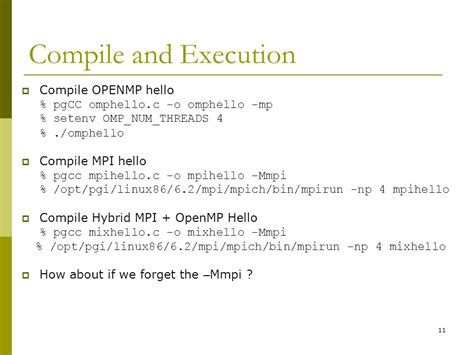 hybrid mpi openmp yao yuan chuang ppt download