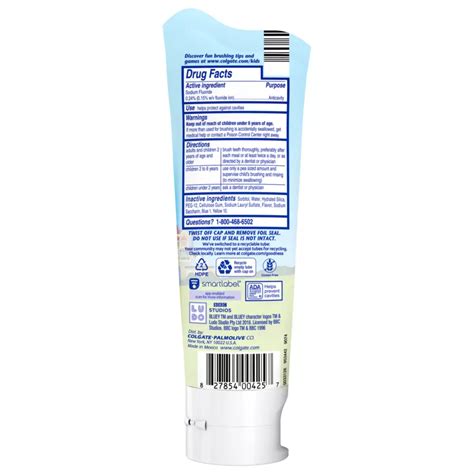 Colgate Bluey Cavity Protection Toothpaste Bubble Fruit Shop