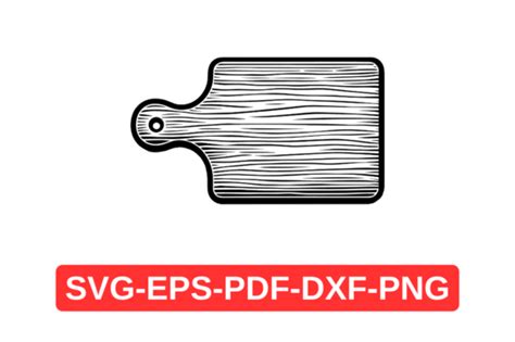 Cutting Board Shape Svg Kitchen Png Art Graphic By Artful Assetsy
