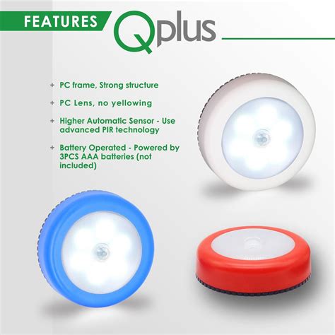 Qplus Motion Sensor Wireless Night Lights Night Light Motion Sensor Light
