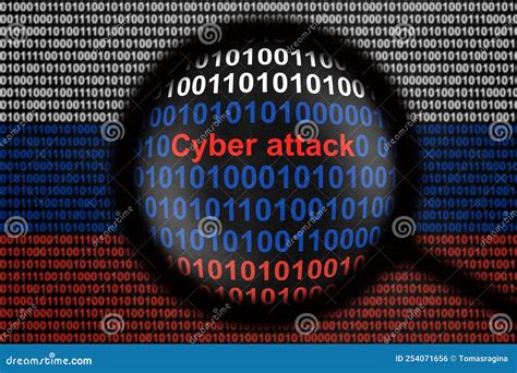 russian hackers launch cyber attacks hackers violate privacy stock