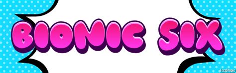 Bionic Six Text Effect And Logo Design Cartoon