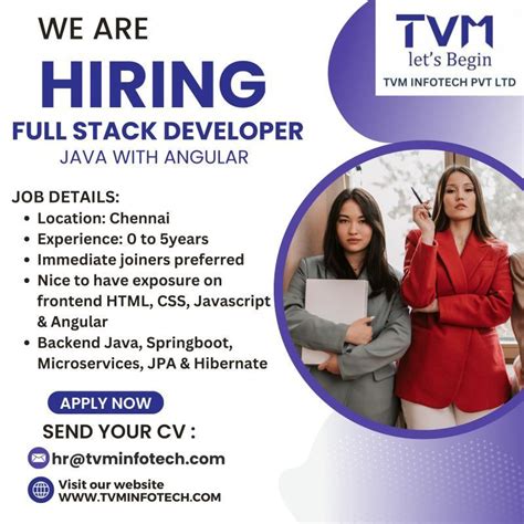 Tvminfotech Javadeveloper Fresherjobs Chennaijobs Itjobs