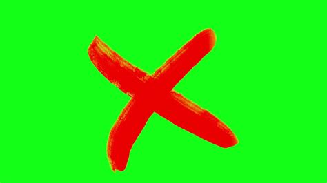 Free Cross Mark Green Screen YouTube