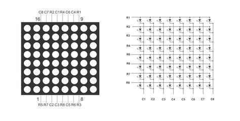 8x8 Led Matrix Pinout