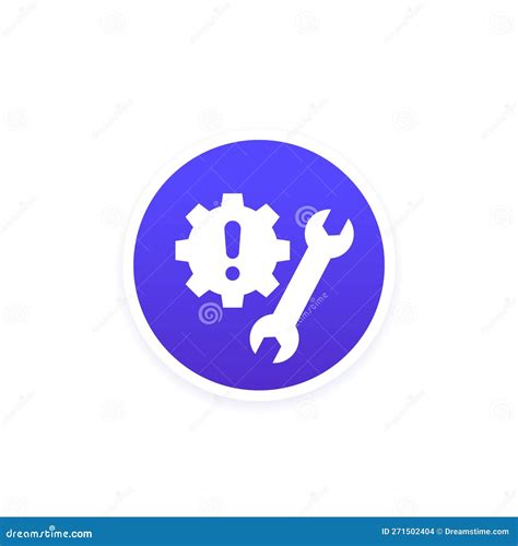 Fixing Errors Or Technical Problems Vector Icon Stock Vector