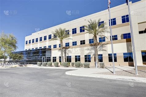 办公大楼 工业区 会议中心 正面视角 天空 留白 新的 外立面 水平画幅 工作场所素材 花瓣网