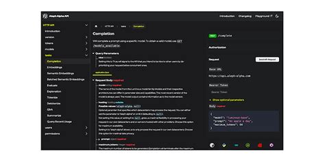how to use r to integrate an interface into the aleph alpha luminous api