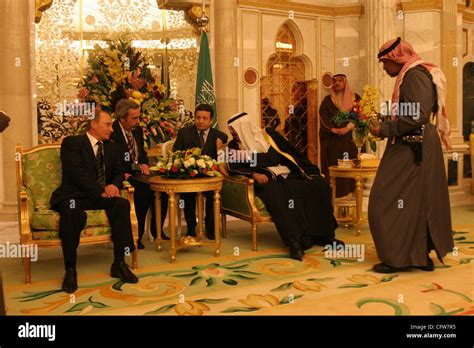 Vladimir Putin And Saudi King Abdullah During Putin`s Visit To Riyadh