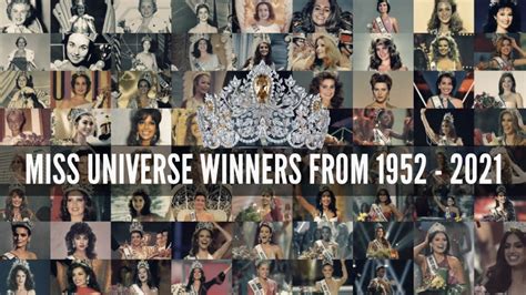 Miss Universe Winners By Year