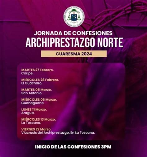 Diócesis de Maturín inició jornada de confesiones