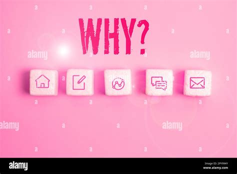 Text Caption Presenting Why Word Written On Asking For What Reason And Purpose Expressing