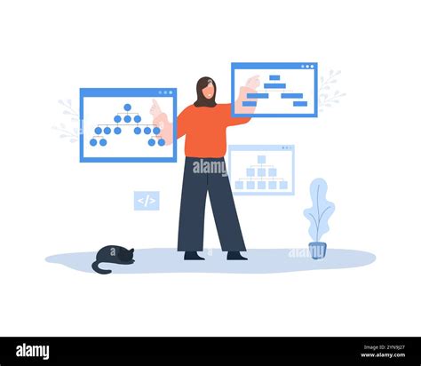 Sitemap Creation Concept Website Navigation For The User Arab Female